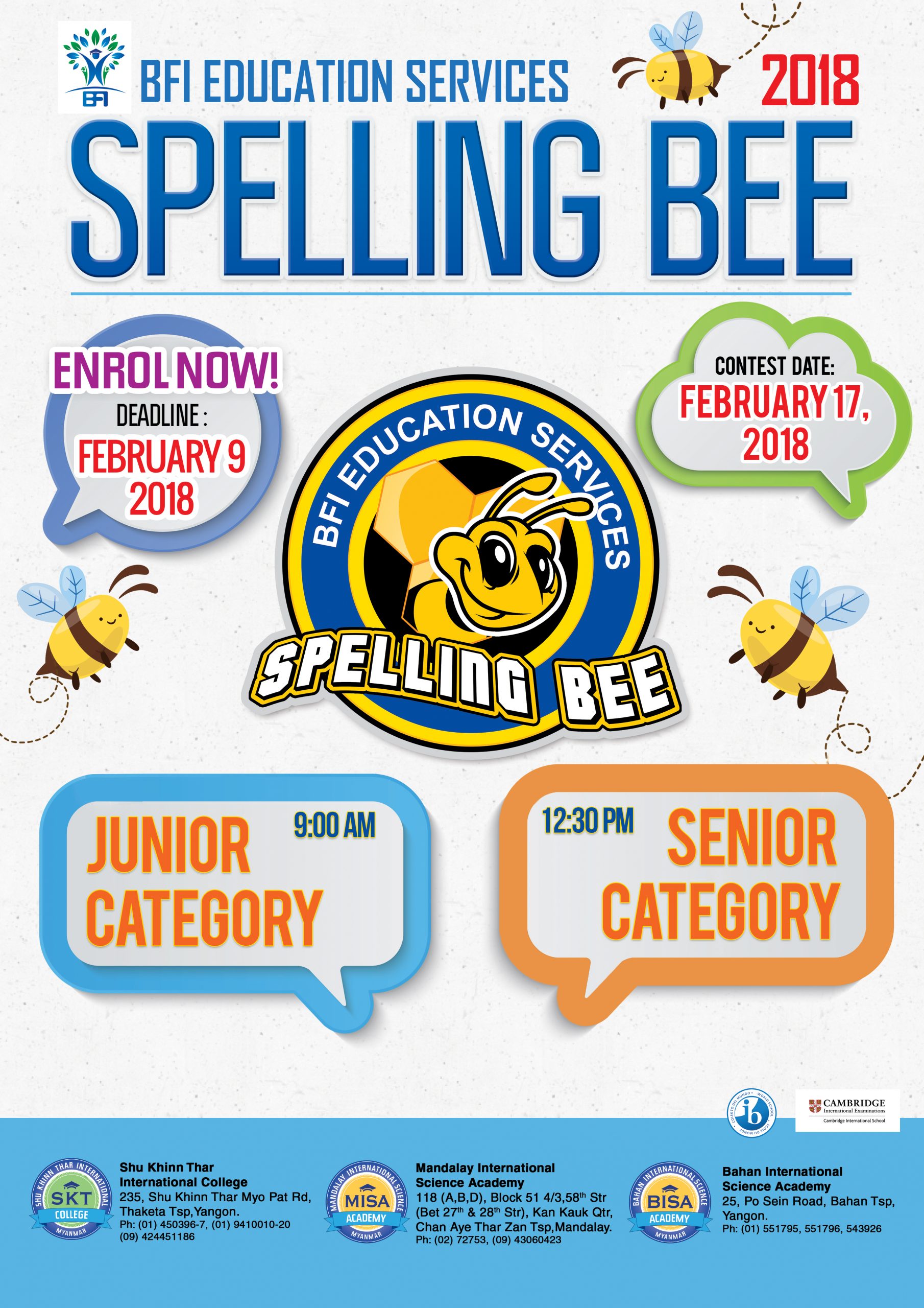 Spelling Bee Contest 2017-2018 - BFI Education Services